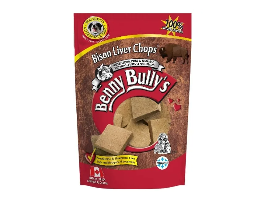 Benny Bullys Bison Liver Chops - 60g – Modern K9