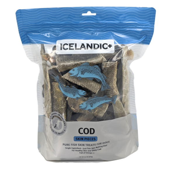 Icelandic+ Cod Skin Pieces Bulk 8 oz – Modern K9